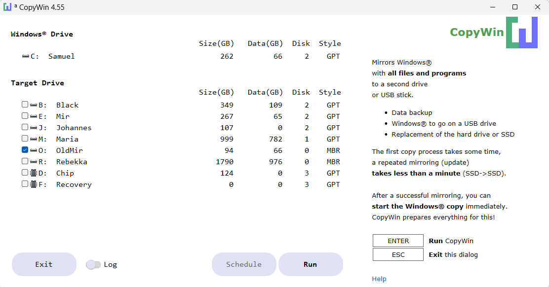 CopyWin v4.68 - Free Download - OlderGeeks.com Freeware Downloads
