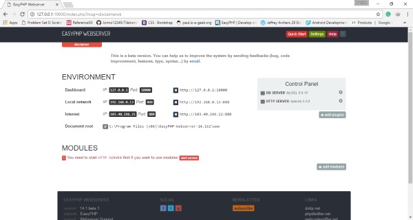 EasyPHP Webserver 14.1 - Free Download - OlderGeeks.com Freeware Downloads