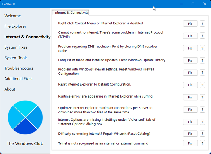 FixWin 11 v11.2.0.0 - Free Download - OlderGeeks.com Freeware Downloads