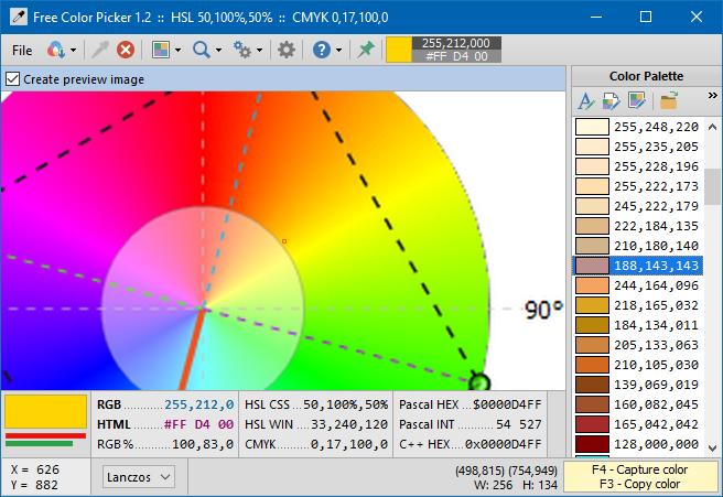 Free Color Picker v1.2.1 - Free Download - OlderGeeks.com Freeware ...