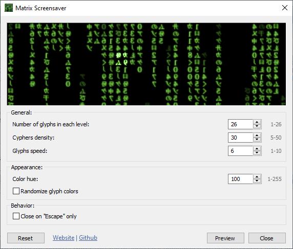 Matrix Screensaver v1.4 - Free Download - OlderGeeks.com Freeware Downloads