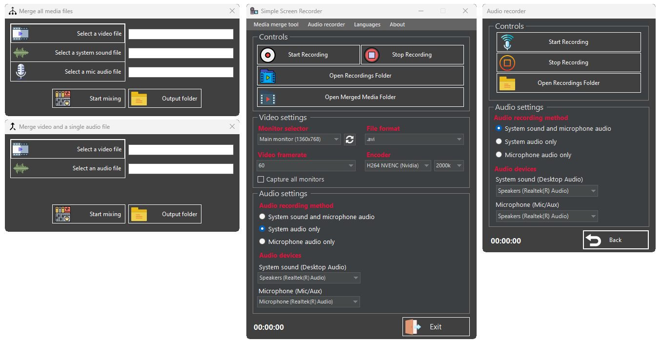 Simple Screen Recorder v1.2.5 - Free Download - OlderGeeks.com Freeware ...