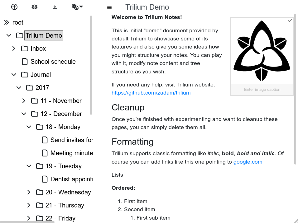 Trilium Notes v0.63.7 - Free Download - OlderGeeks.com Freeware Downloads