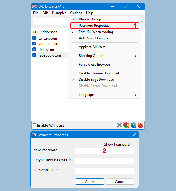 URL Disabler v1.2 - Free Download - OlderGeeks.com Freeware Downloads